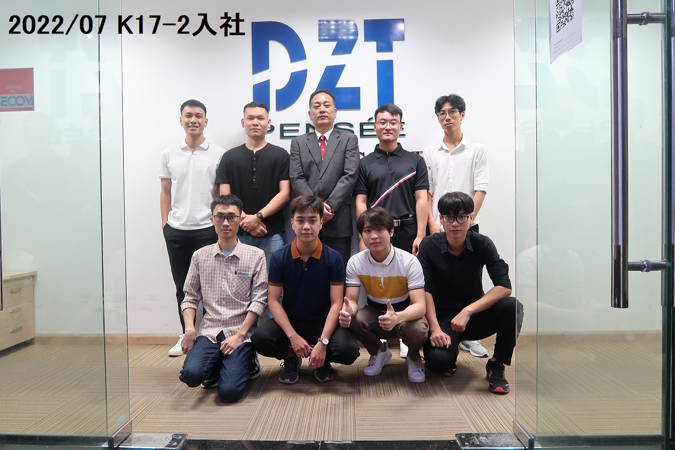 2022年7月1日にDZT17-2期生が入社し、DZTで船舶設計の研修を始めました。